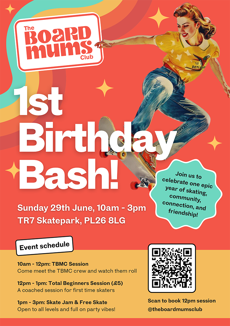 Newquay – Board Mums Club Birthday Bash | Skateboard GB | Run by ...
